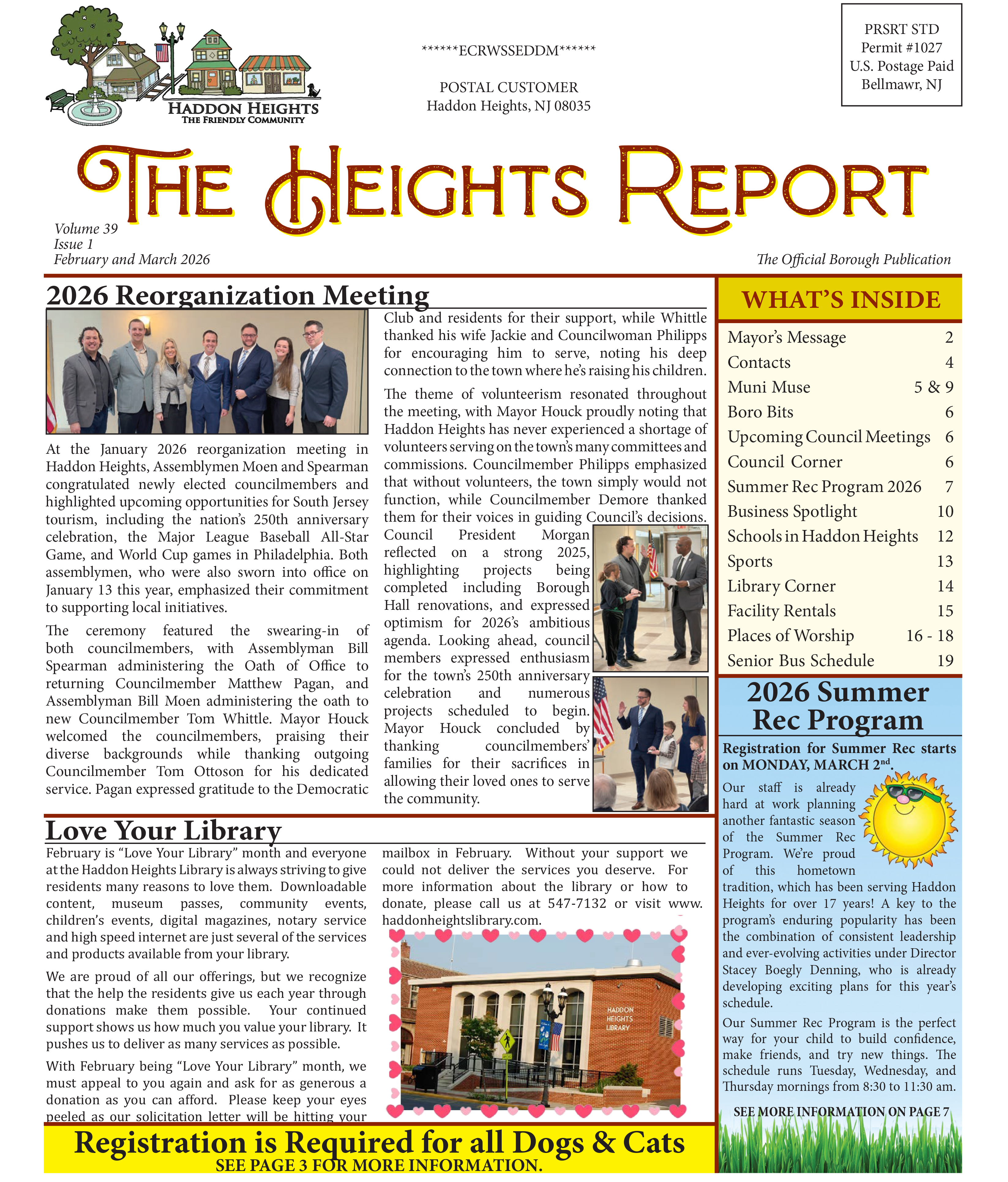 2026 Heights Reports | Haddon Heights